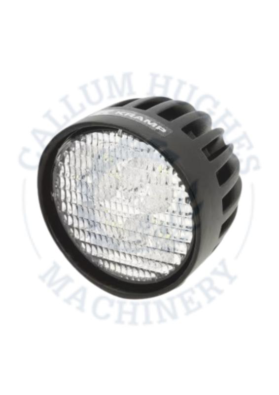 LED Round Work Light, 40W, White - CHM - Callum Hughes Machinery